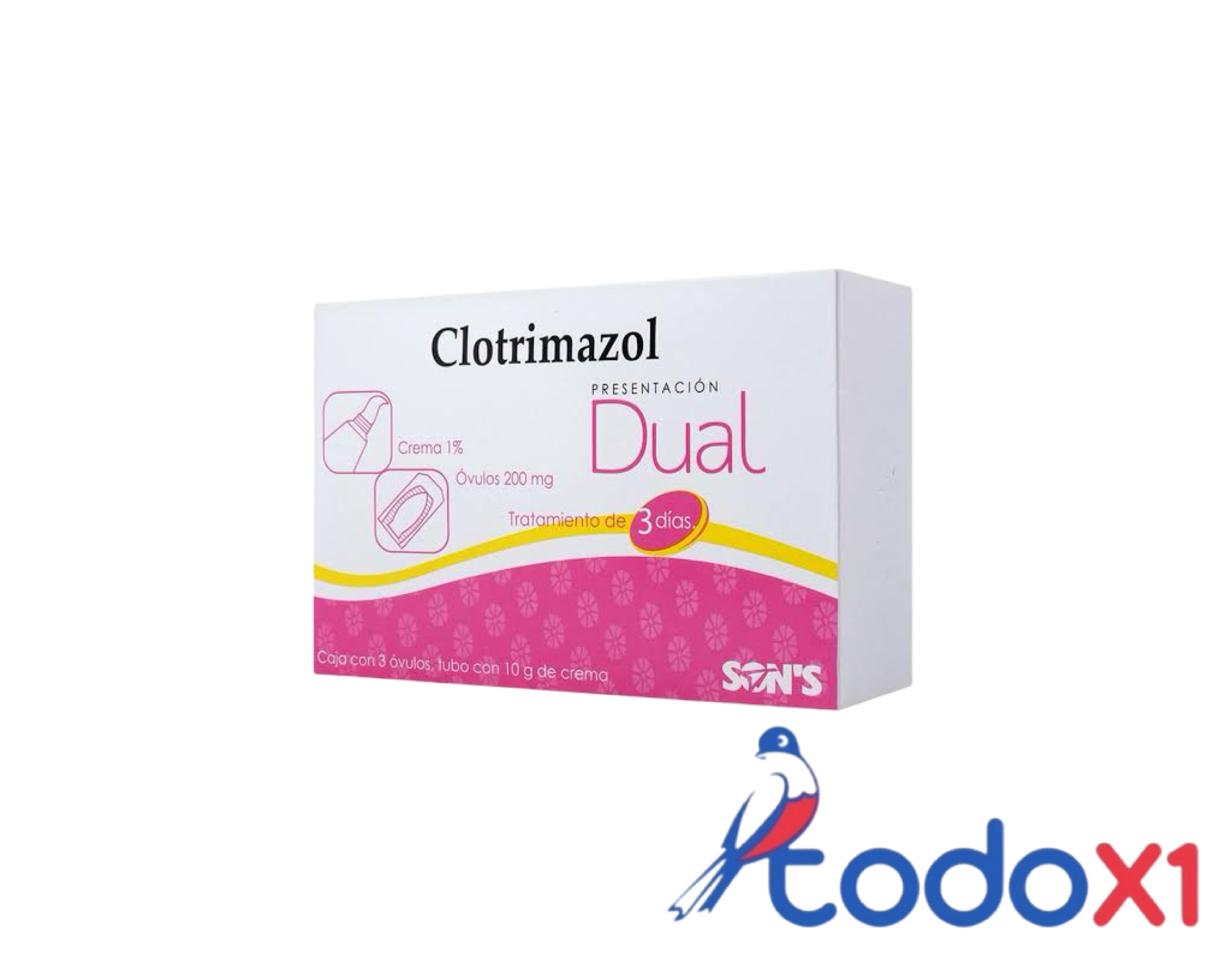 Clotrimazol óvulo 3unidades 200mg - Todox1